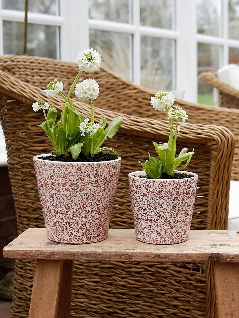 Rose Pink Vintage Floral Plant Pot – Clem & Co