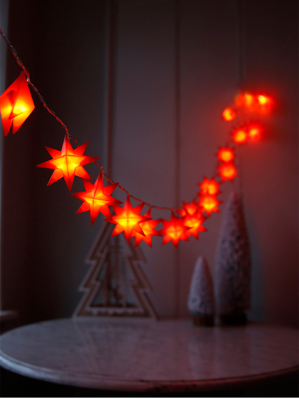 Red Stars LED Light Garland – Clem & Co