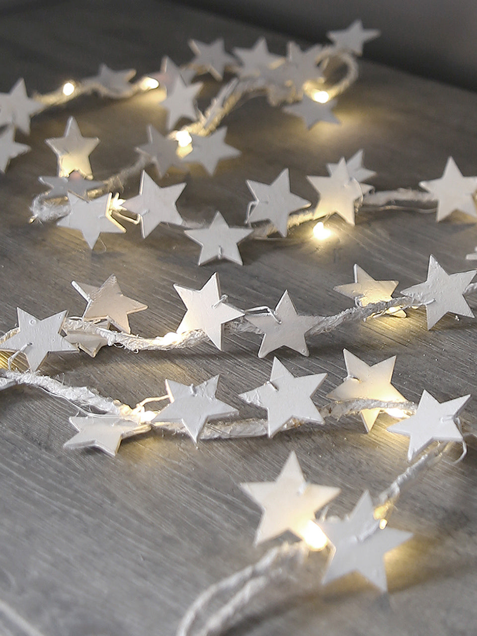 Greywashed Star Light Garland – Clem & Co